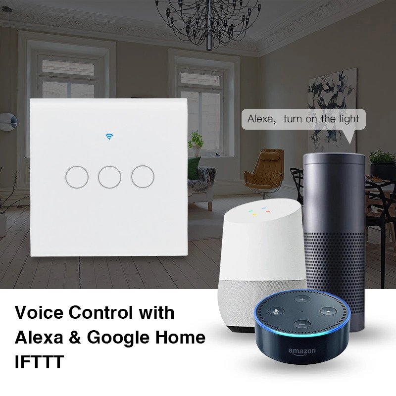 Smart Wifi Switch Panel – 2 Gang - Home Automation Pakistan