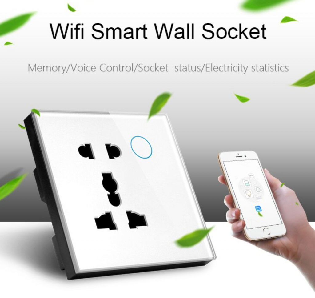 Smart Life WiFi Wall Socket 5 in 1 - Home Automation Pakistan